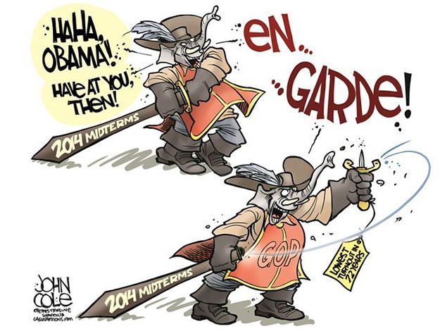 Political cartoon GOP 2014 midterms voter turnout | The Week