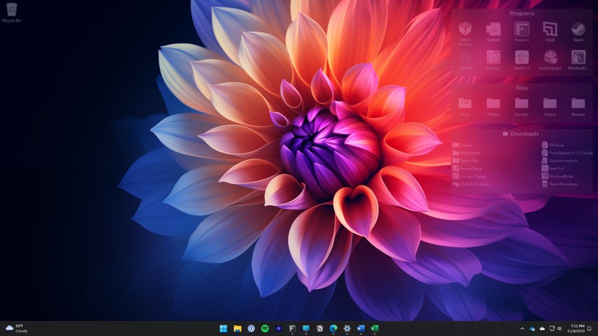 Fences 5 update adds transparency option for desktop content | Windows ...