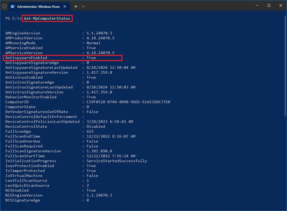 How to manage Microsoft Defender Antivirus with PowerShell on Windows ...