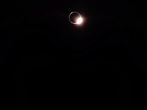 Watch: Spacecraft films 'diamond ring' solar eclipse from the surface of the moon as 'blood moon ...