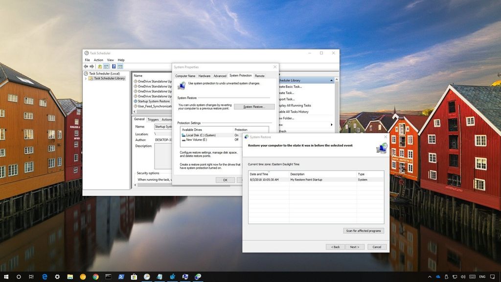 How to create Windows 10 system restore points automatically on startup ...