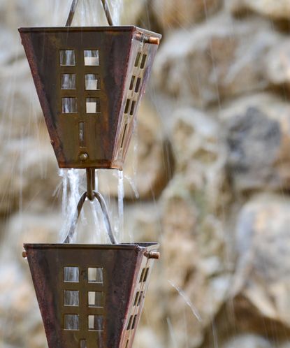 What is a rain chain? Pros, cons, and how to use one | Real Homes
