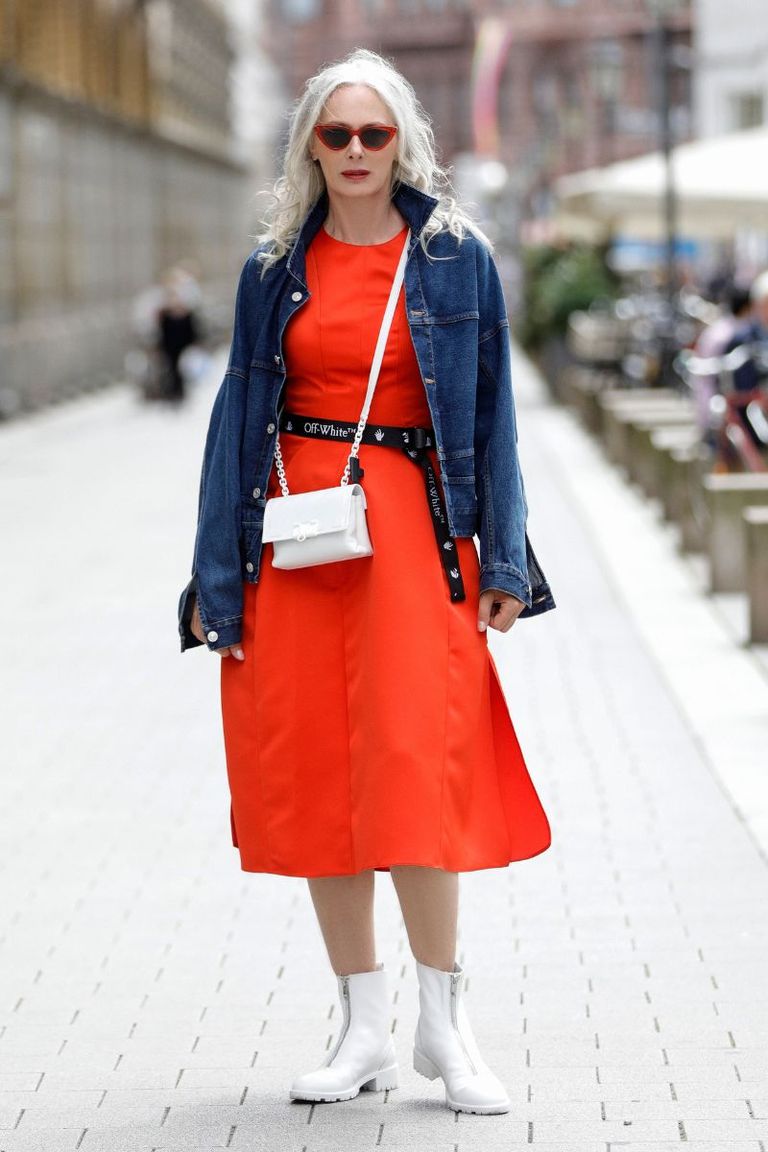 32 denim jacket inspiration shots, showcased on street stylers | Woman ...