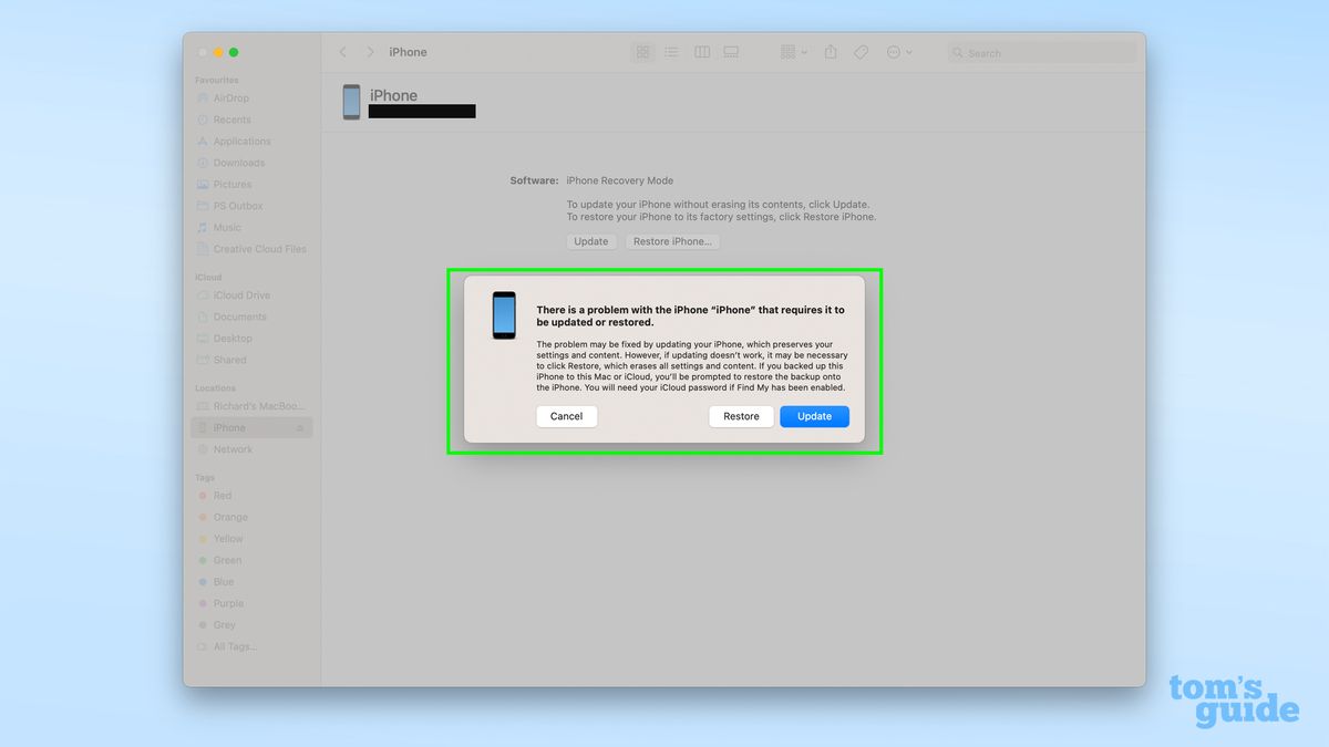 How to use iPhone recovery mode to restore a locked iPhone | Tom's Guide