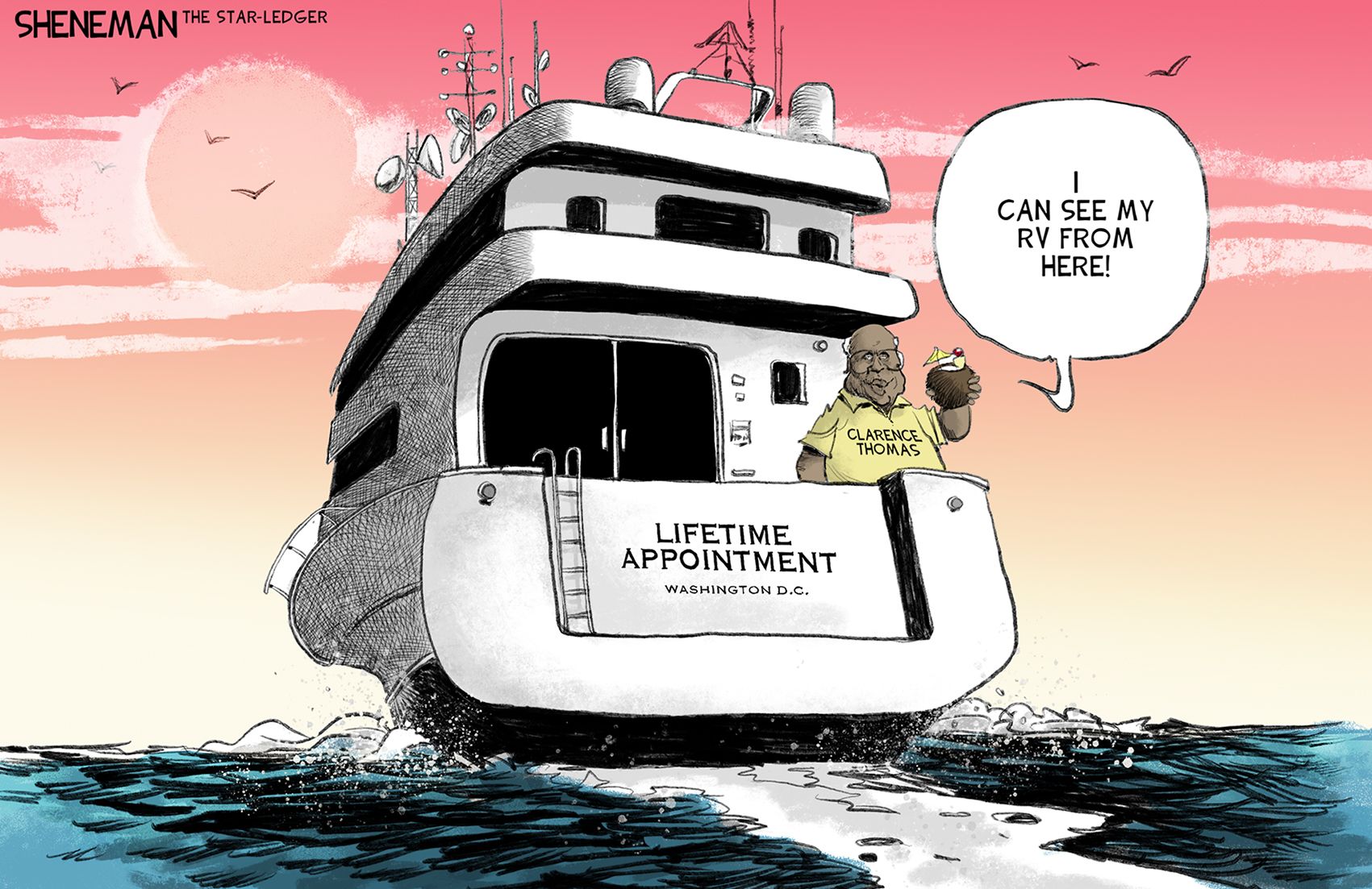 5 unethically funny cartoons about Clarence Thomas | The Week