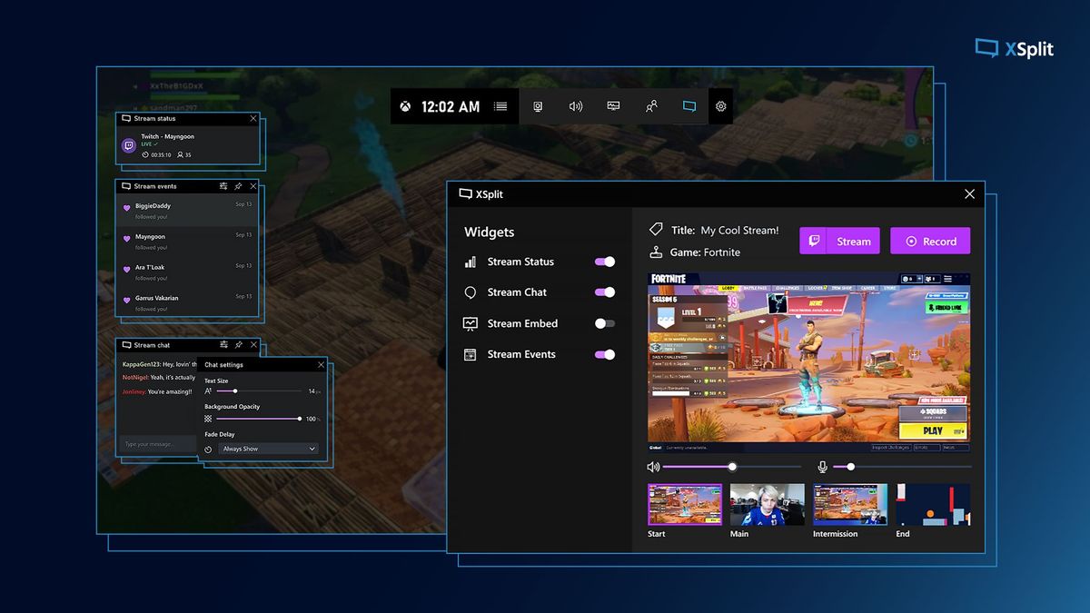 The Xbox Game Bar on PC picks up third-party widgets, including XSplit ...