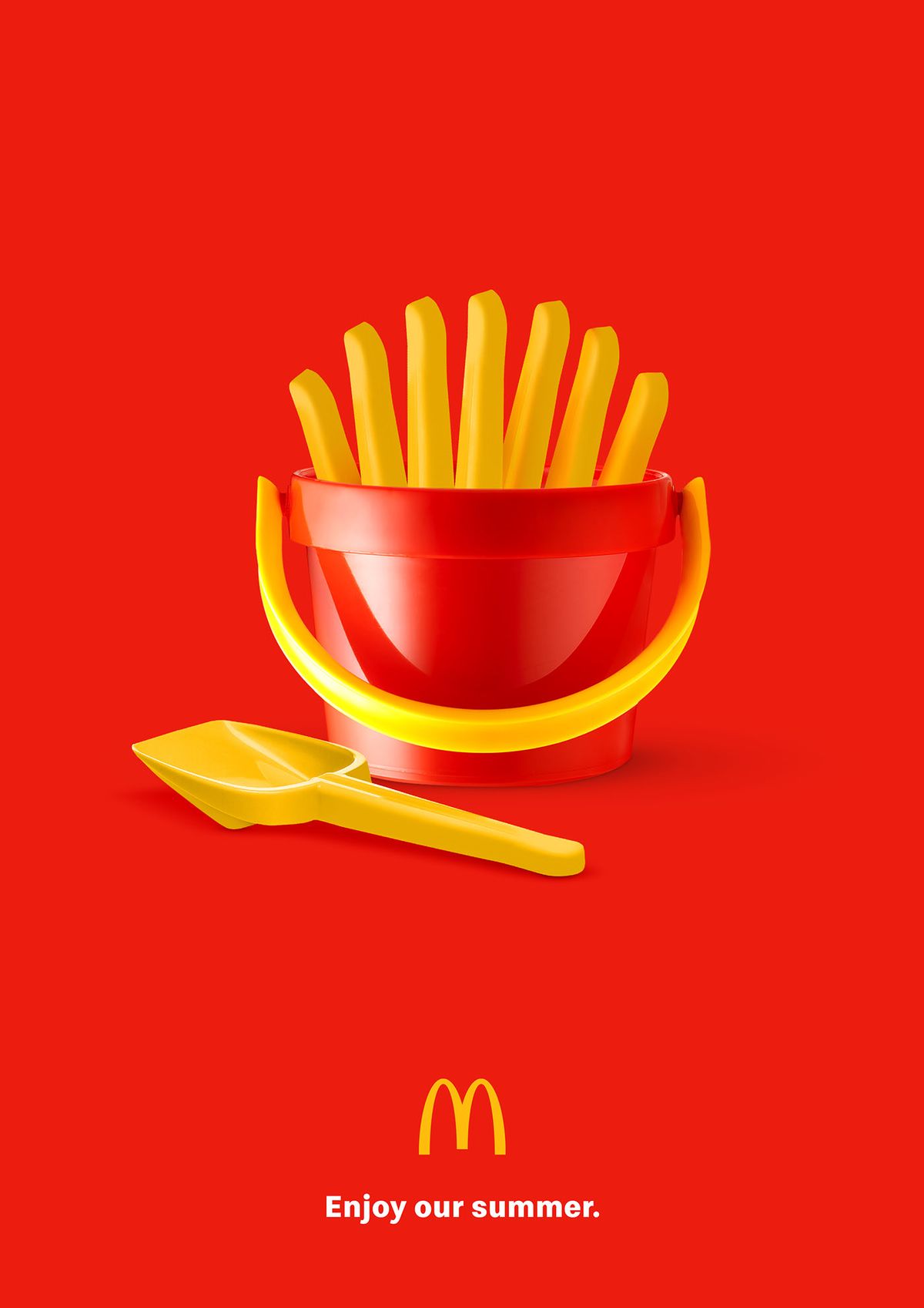 Brilliant McDonald's ads bring the logo to the beach | Creative Bloq