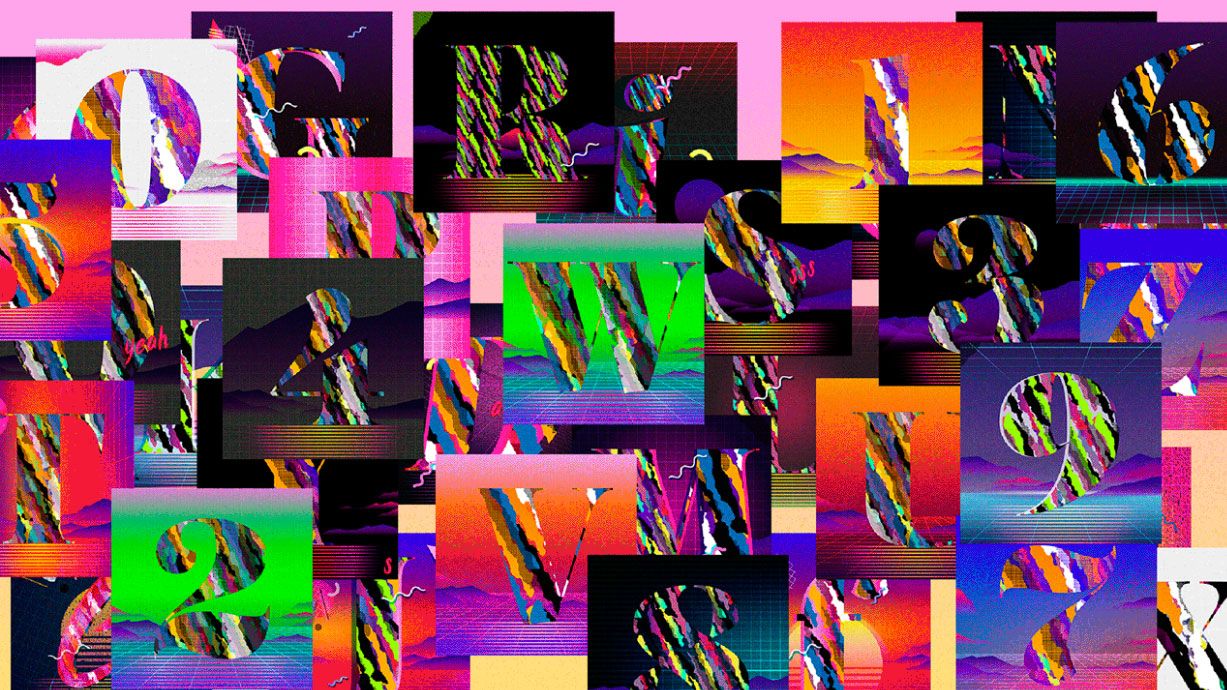 Colourful 80s-inspired font is an optical workout | Creative Bloq