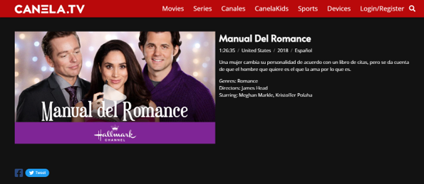 Canela.TV to Stream Hallmark Movies in Spanish | Next TV | Multichannel ...