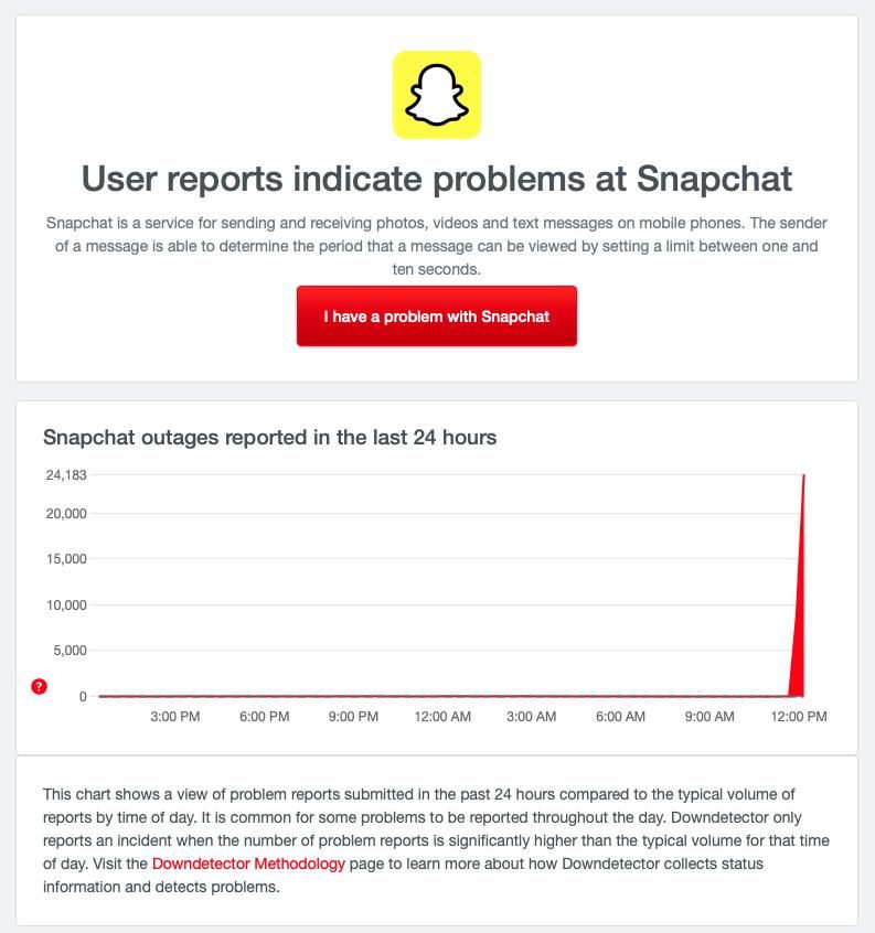 Is Snapchat down? Log-in errors are affecting the social network right ...