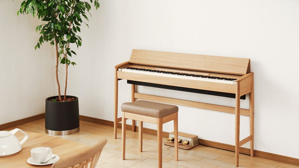 "As digital pianos occupy a lot of horizontal space, contrasting this ...