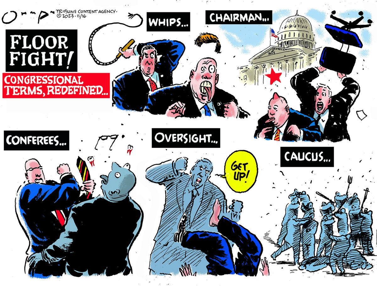Today's political cartoons - November 16, 2023 | The Week