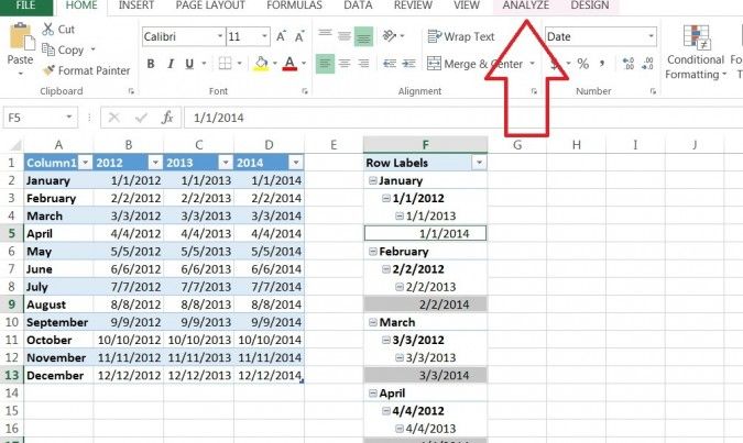 How To Create a Pivot Table Timeline in Excel 2013 | Laptop Mag