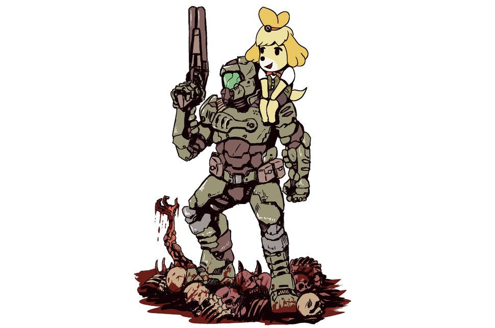 The internet has decided Doomguy and Animal Crossing's Isabelle are ...