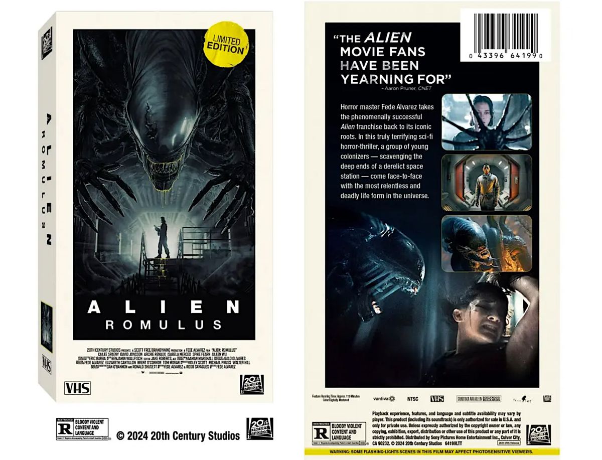 The 'Alien: Romulus' VHS release is the perfect bit of '80s nostalgia ...