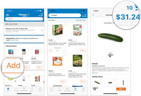 How to order order groceries from Walmart online for pickup or delivery ...