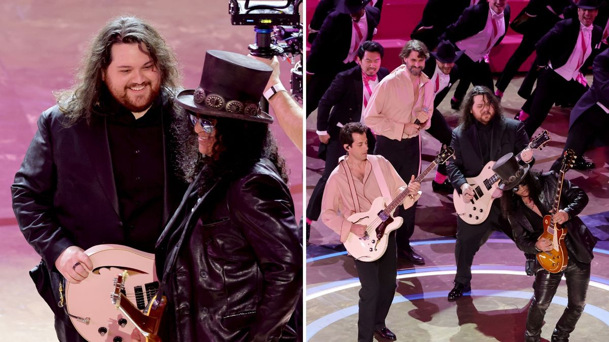 Slash & Wolfgang Van Halen join Ryan Gosling at the Oscars to play ...