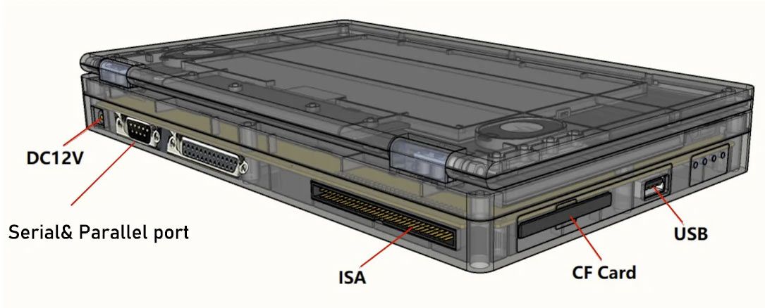 Retro laptop powered by the Intel 8088 processor updated to v2.0 with ...