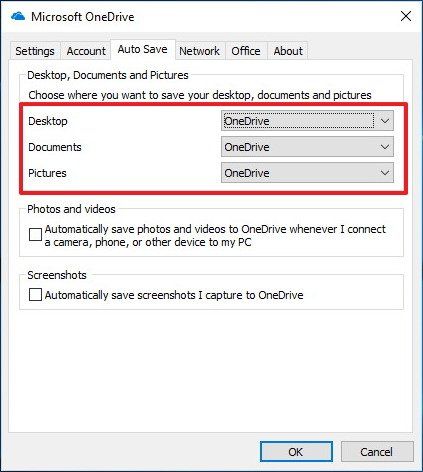 How to set OneDrive as your default save location on Windows 10 ...
