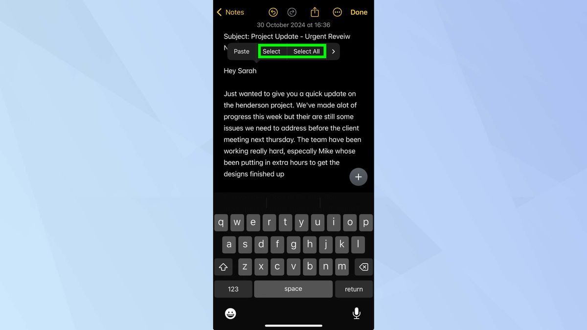 How to proofread text in iOS 18.1 with Apple Intelligence | Tom's Guide
