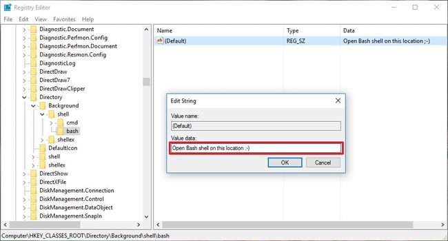 How to launch Bash shell from right-click context menu on Windows 10 ...