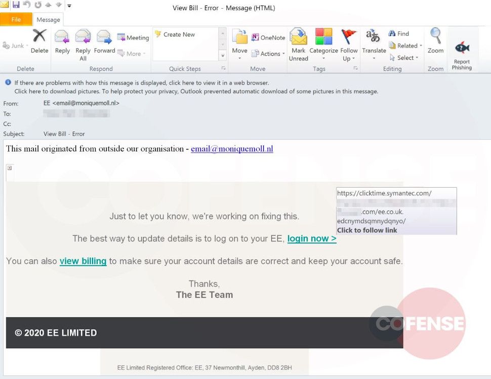 EE email scam tricks users into giving away payment details | TechRadar