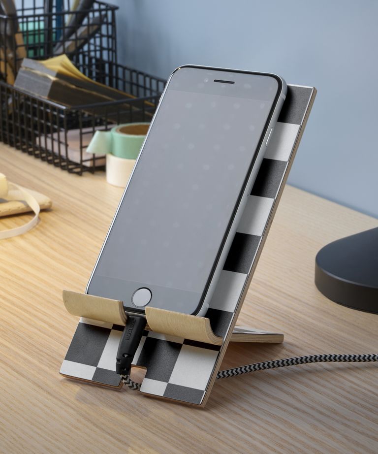 IKEA's PLUGGLAND phone holder is a home office must-have | Livingetc