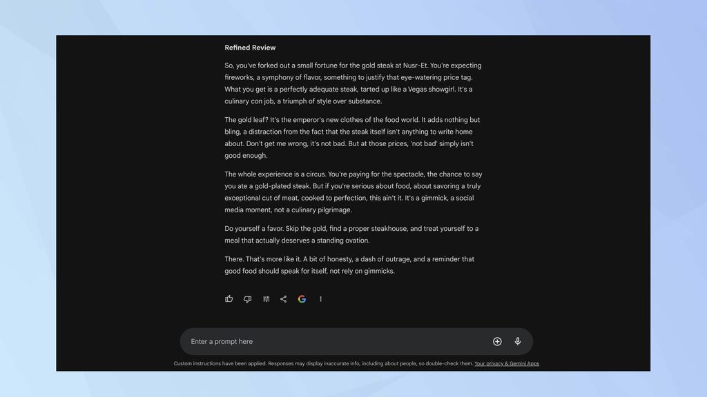 Gemini Gems lets you build your own team of AI experts — here’s how | Tom's Guide