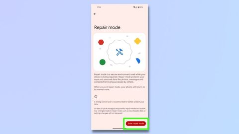 How to enable repair mode on a Google Pixel device | Tom's Guide