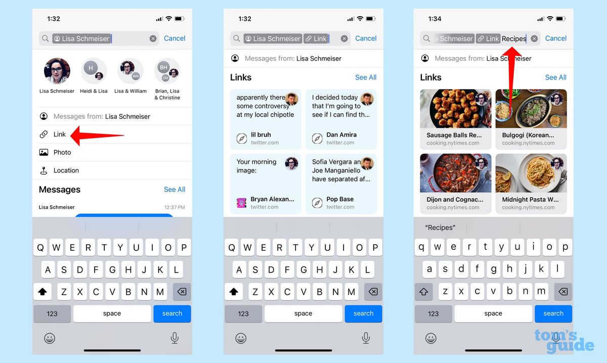 How to use search filters in Messages | Tom's Guide
