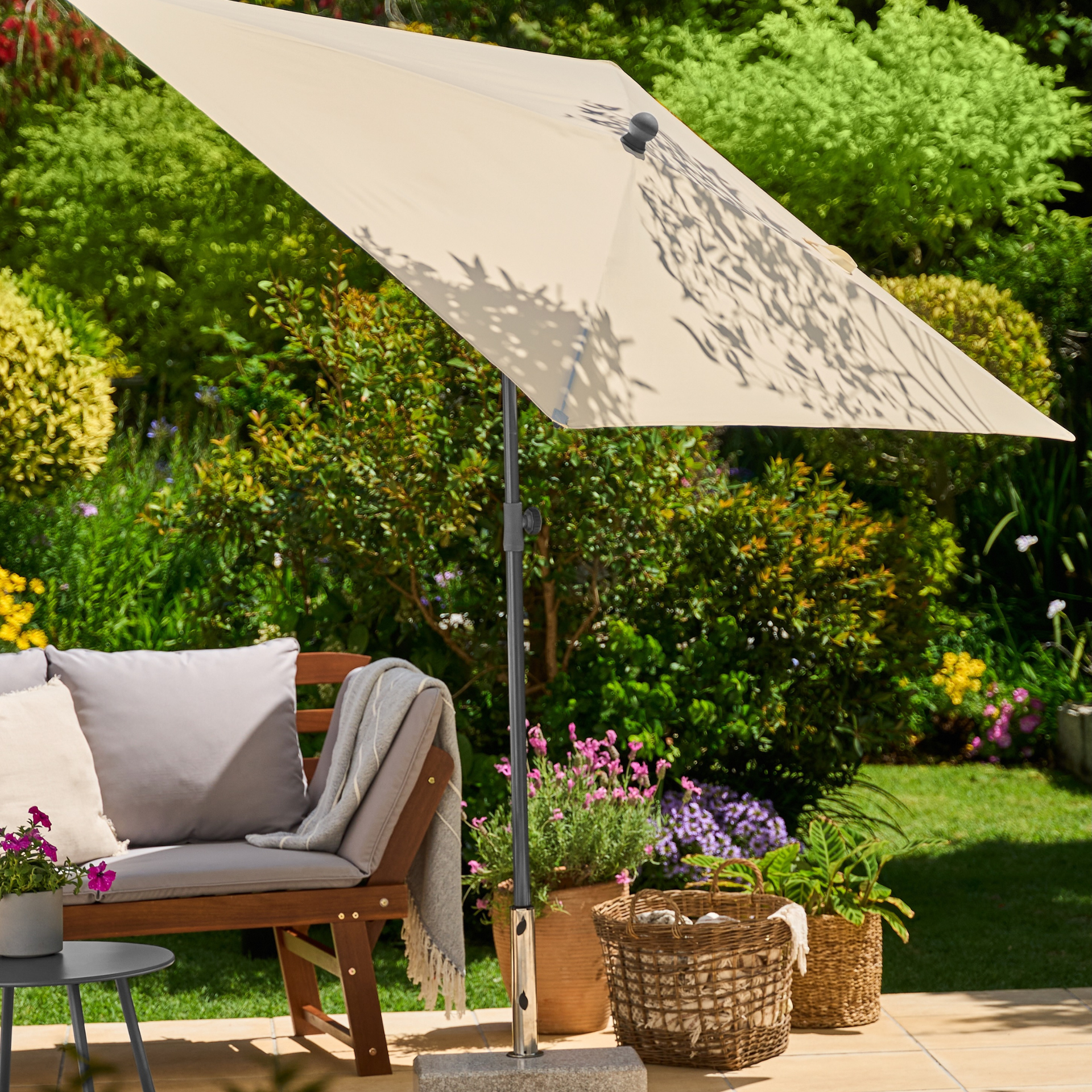 Lidl is selling the chicest garden parasol for under £15 | Ideal Home