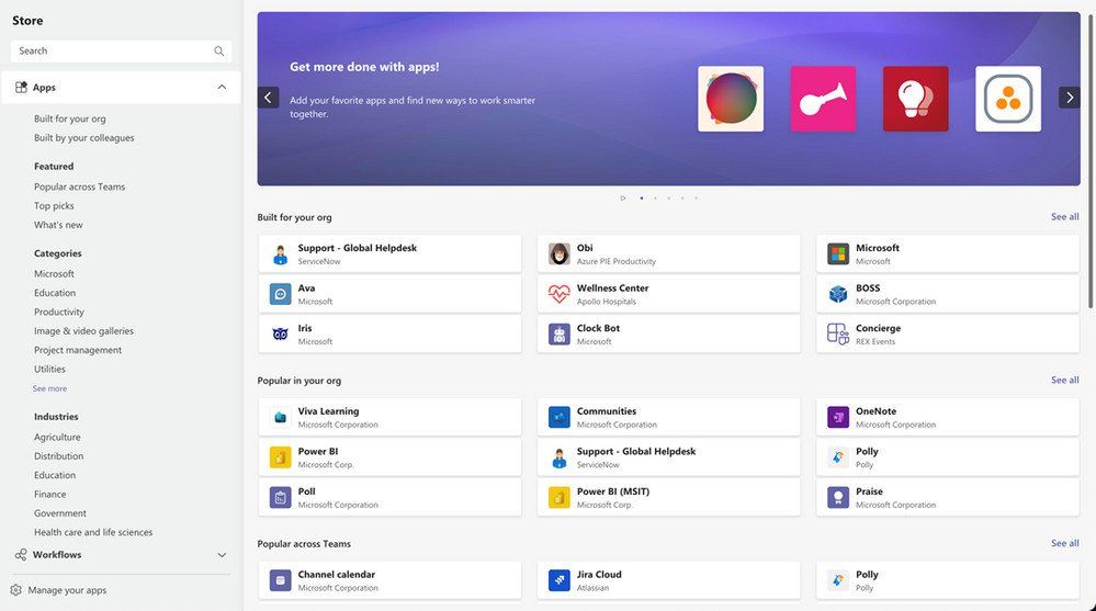 Microsoft Teams Store update makes it easier to find relevant apps ...