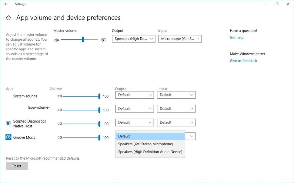 How to manage Sound settings on Windows 10 April 2018 Update | Windows ...