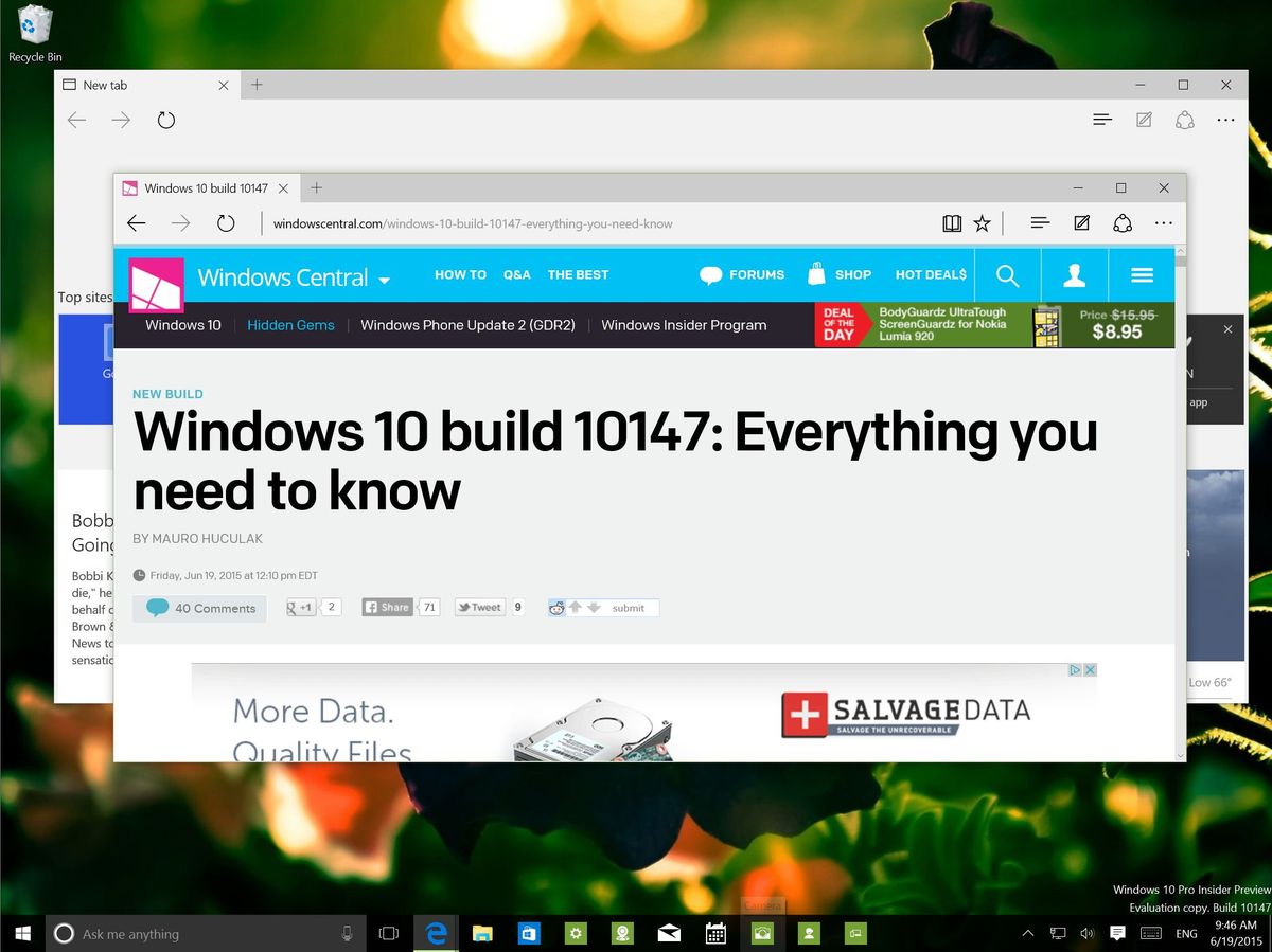 Microsoft Edge on Windows 10 build 10147 unveils new password manager ...