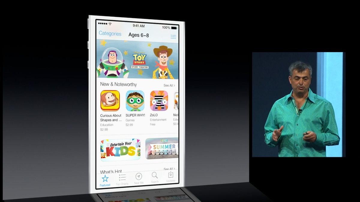iOS 7 preview: App Store gets location-based popularity, goes kid ...