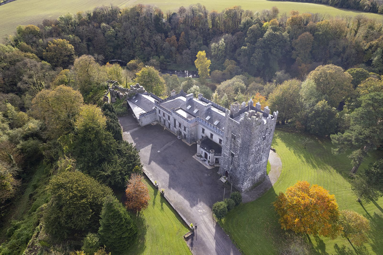 A medieval castle once besieged by Oliver Cromwell is now up for sale ...