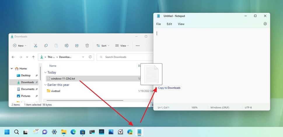 What's new with the Taskbar on Windows 11 2022 Update | Windows Central