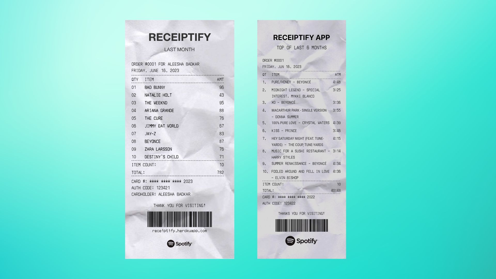 How to use Spotify Receiptify and find out your top tracks | My ...