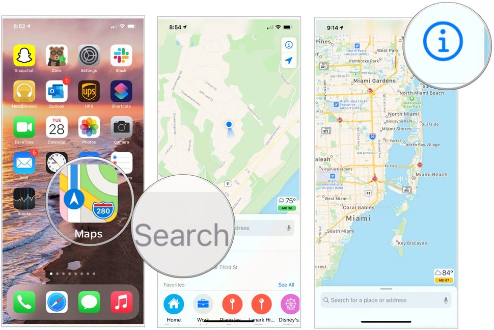 How to find locations and get directions with Maps on iPhone and iPad ...
