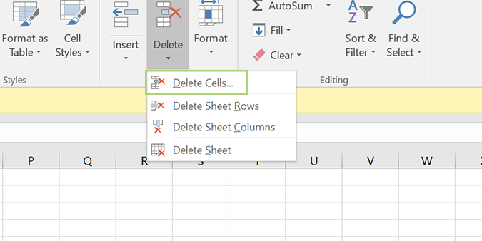 How To Delete Blank Cells In Excel Laptop Mag