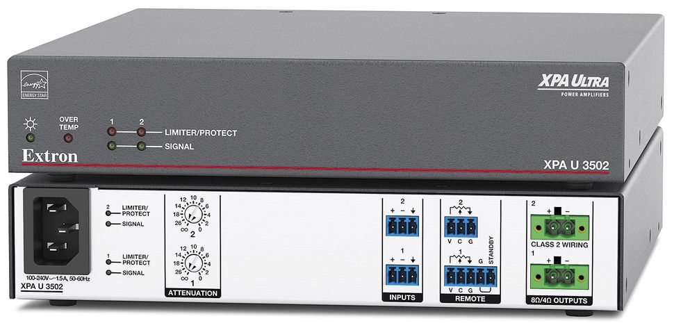 New Extron Power Amp Boasts Two 350W Channels | AVNetwork