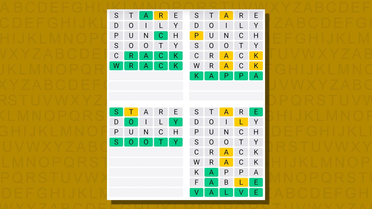 Quordle today – hints and answers for Wednesday, February 7 (game #744 ...