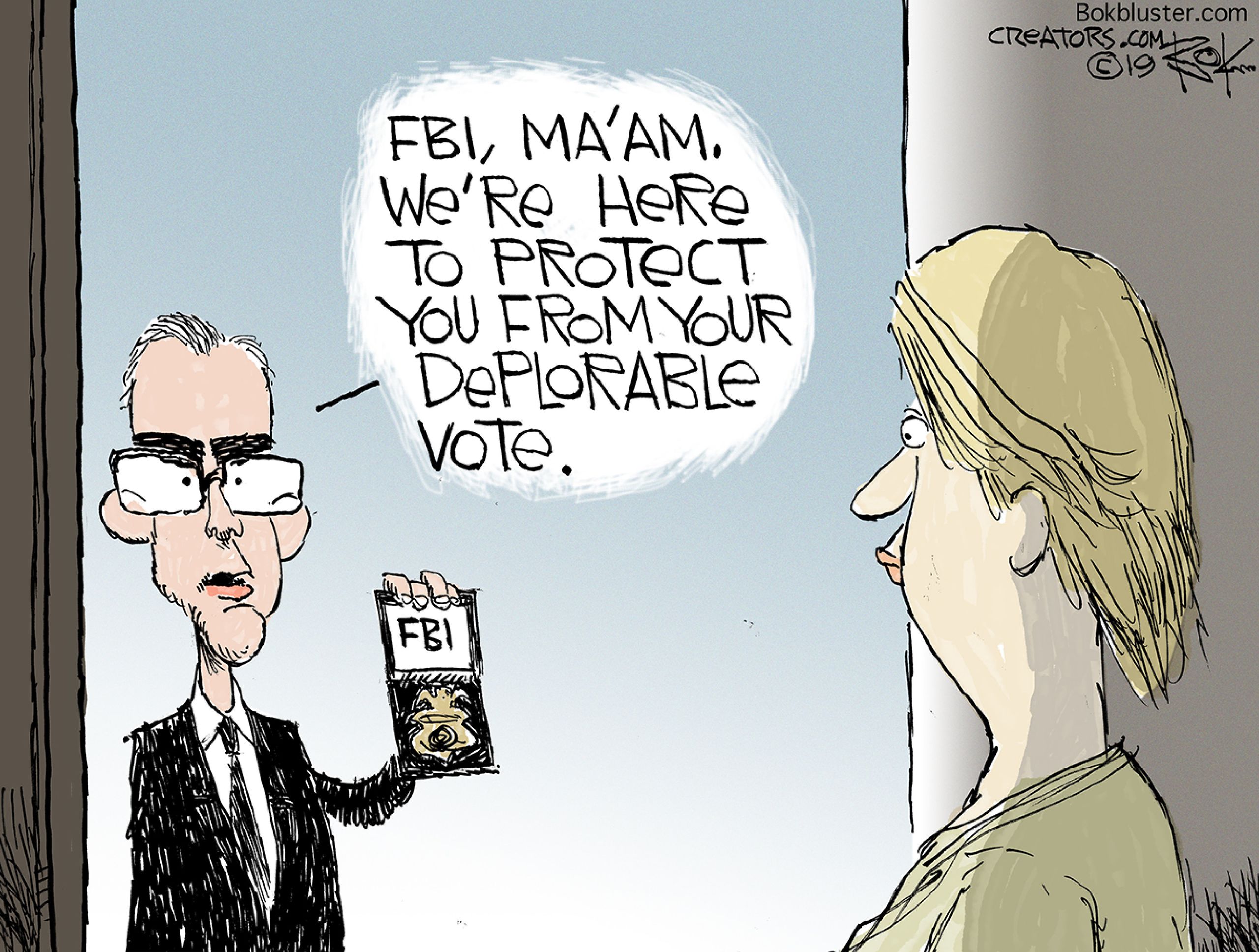 Political Cartoon U.S. FBI Deplorable vote Andrew McCabe | The Week