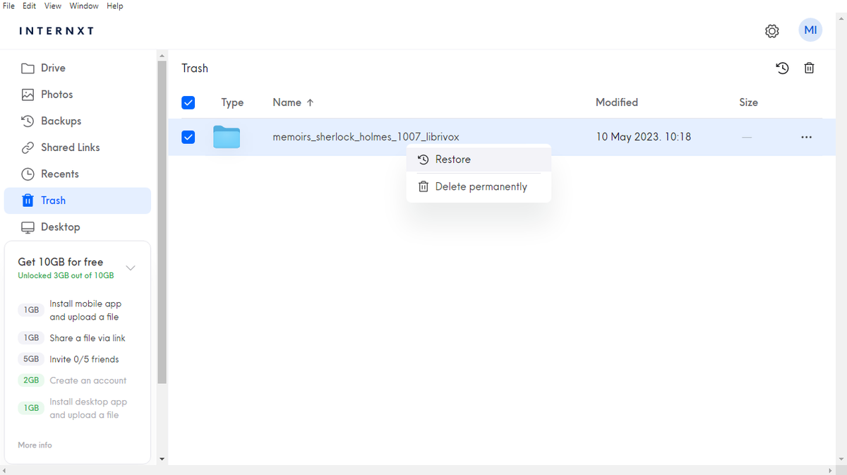 Internxt cloud storage review | TechRadar
