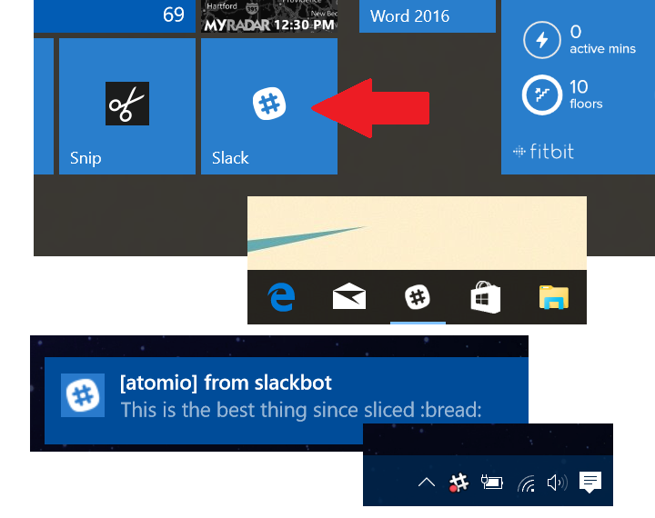 Slack updates their desktop app for Windows 10 with notification ...