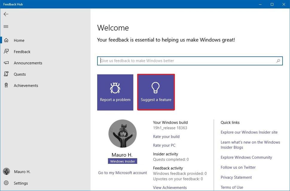 How to send feedback about Windows 10 to Microsoft | Windows Central