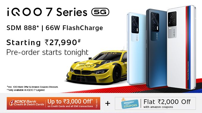 iQoo 7 and iQoo 7 Legend pre-orders open in India | TechRadar