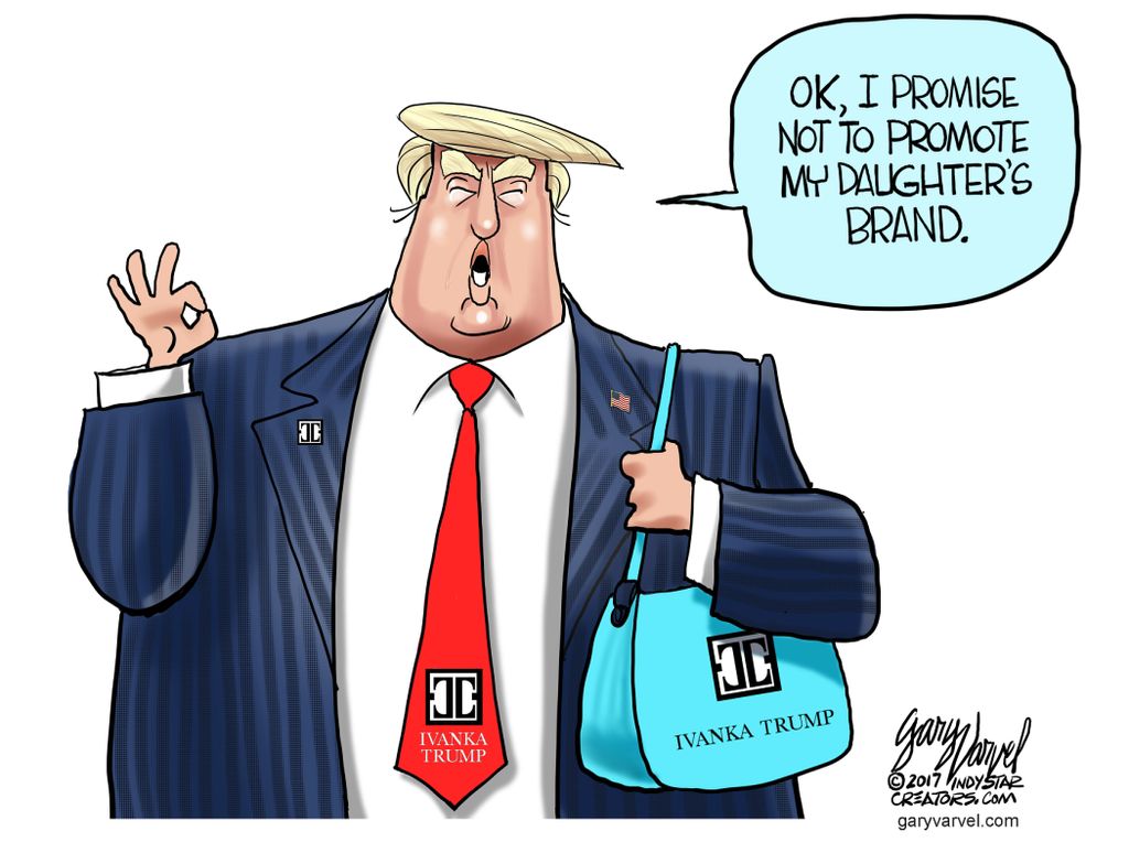 Political Cartoon U.S. Donald Trump Ivanka Trump clothes | The Week