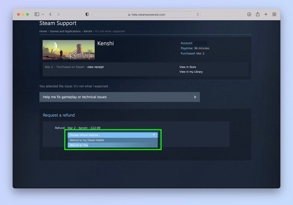 How to get a refund on Steam | Tom's Guide