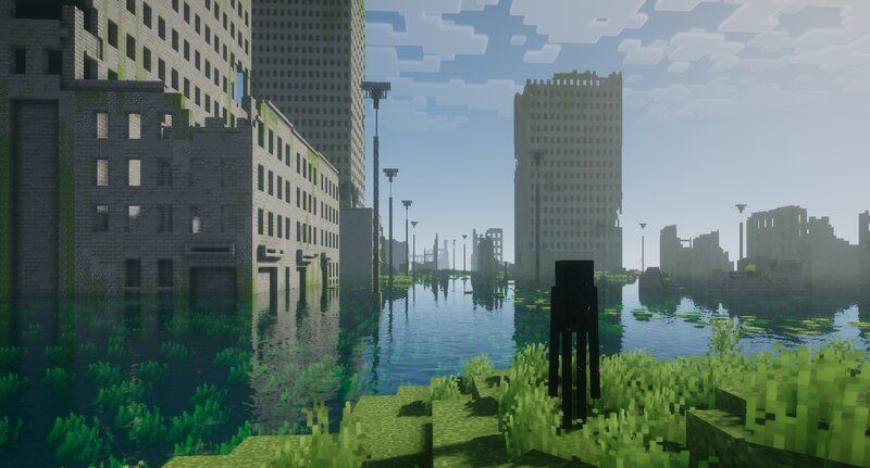Check out this abandoned cityscape made in Minecraft | PC Gamer